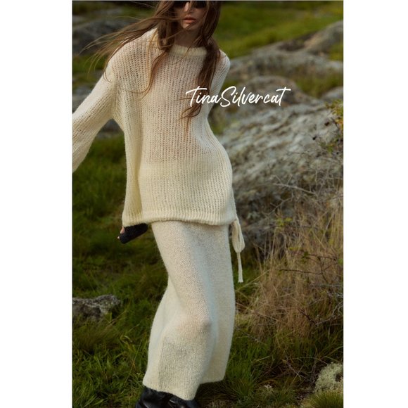Zara | Skirts | Bloggers Fave Zara 2 Piece Wool And Apaca Knit Sweater ...